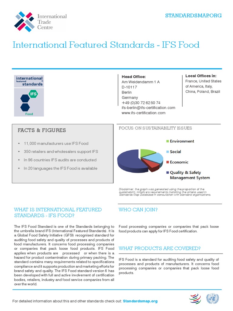 International Featured Standards - IFS Food: Facts & Figures | PDF ...