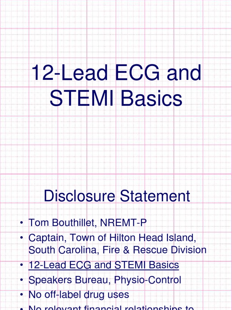 12 Lead ECG and STEMI Basics | PDF | Electrocardiography | Visual Cortex