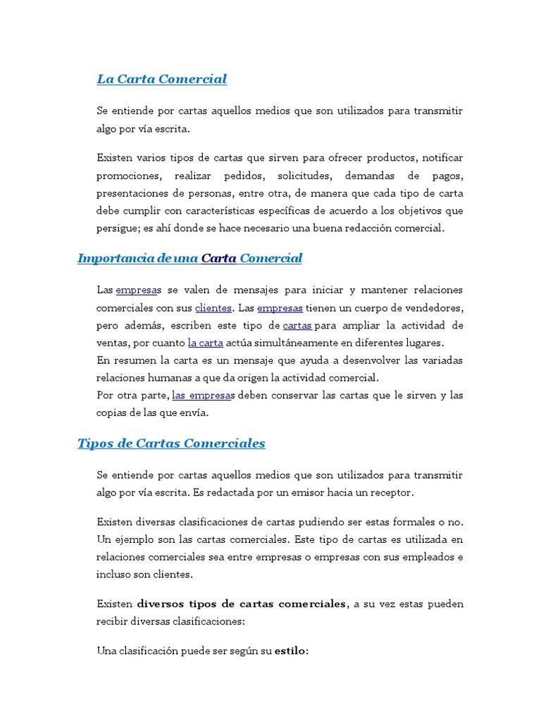 La Carta Comercial | PDF | Anuncio de televisión | Cliente