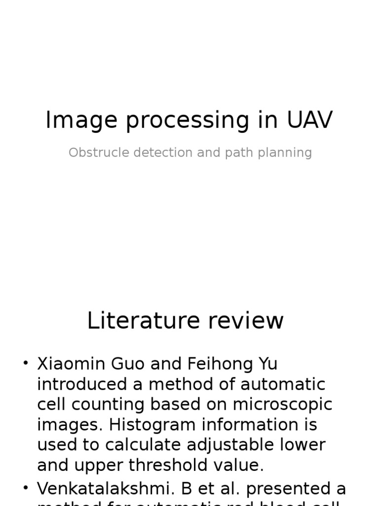 Image Processing in UAV | PDF | Computer Vision | Unmanned Aerial Vehicle