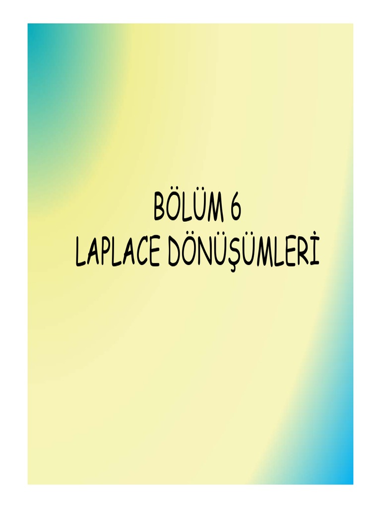 Laplace Donusumleri | PDF