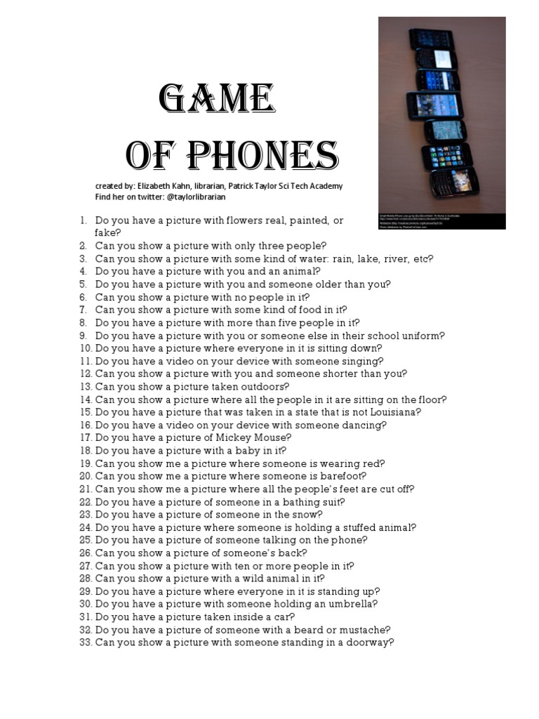 Game of Phones | PDF | Leisure