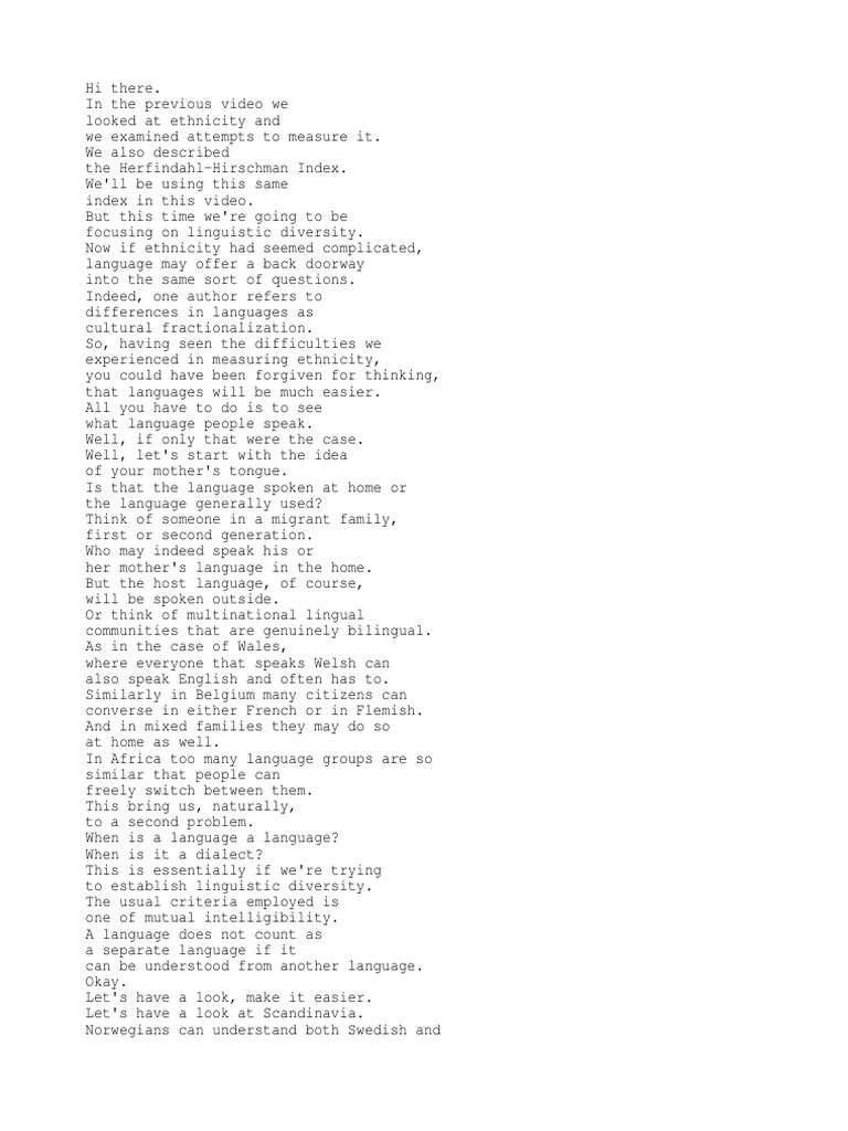 Linguistic Fragmentation | Download Free PDF | English Language ...