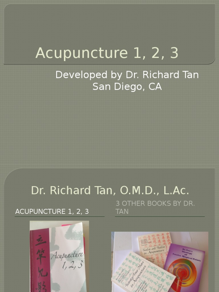Dr. Tan's Balance Method Overview | PDF | Acupuncture | Meridian ...