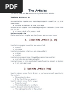 The Definite Article | PDF | Noun | Grammatical Number
