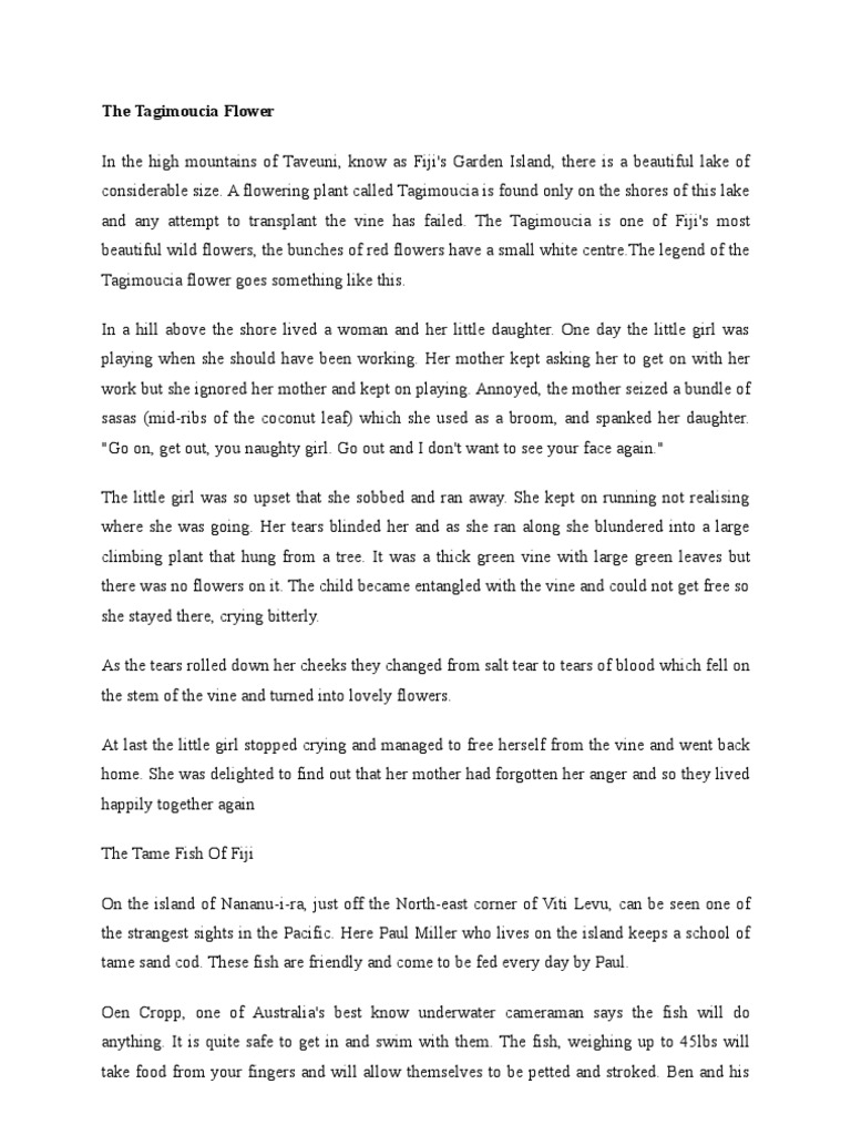 The Tagimoucia Flower | PDF | Fiji | Nature