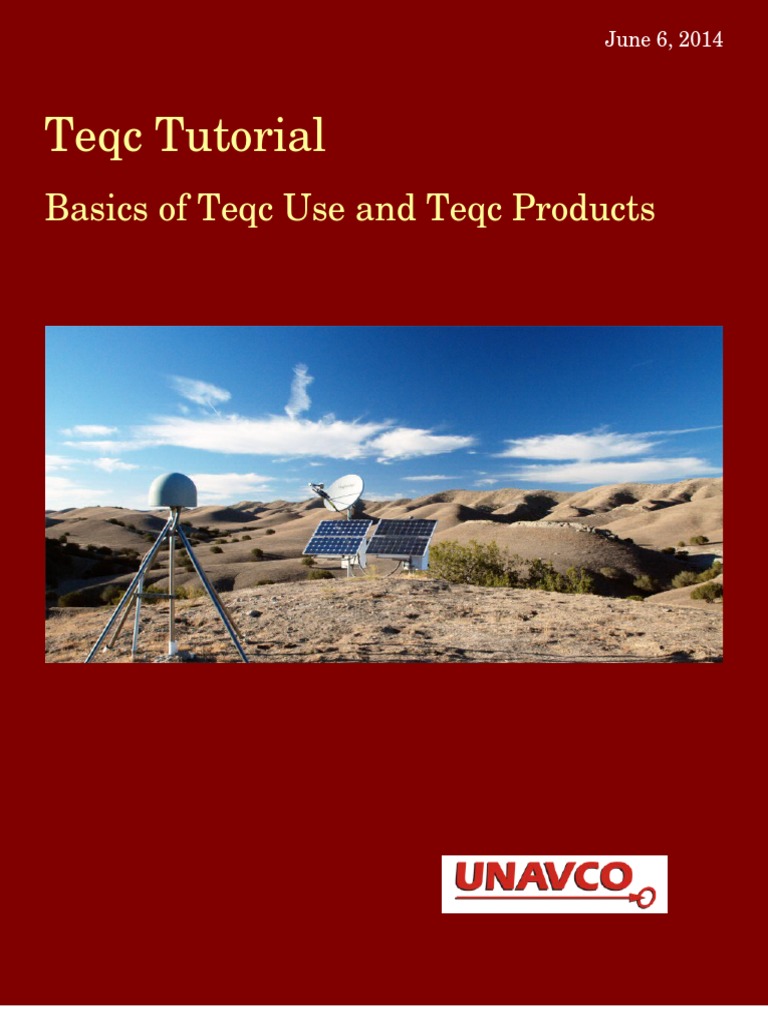 UNAVCO Teqc Tutorial | PDF | Command Line Interface | Computer Data