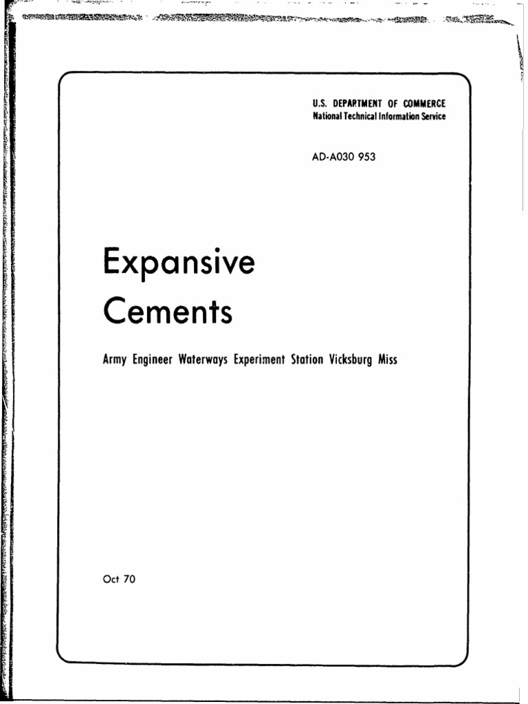 Expansive Cement | PDF | Concrete | Strength Of Materials