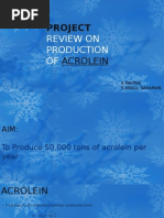 Acrolein | PDF | Distillation | Chemical Reactor
