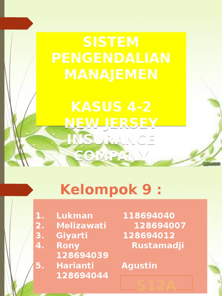 SPM New Jersey Insurance Co. Case 4-2 | PDF