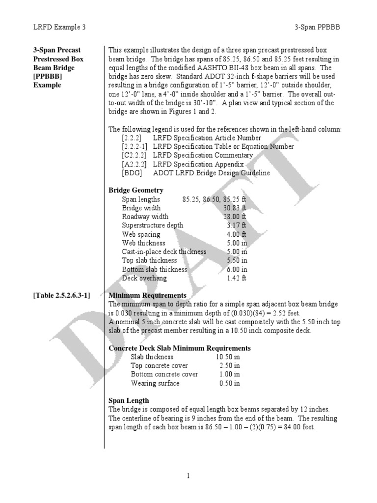 Appendix A Example 1 3 PDF | PDF | Beam (Structure) | Prestressed Concrete