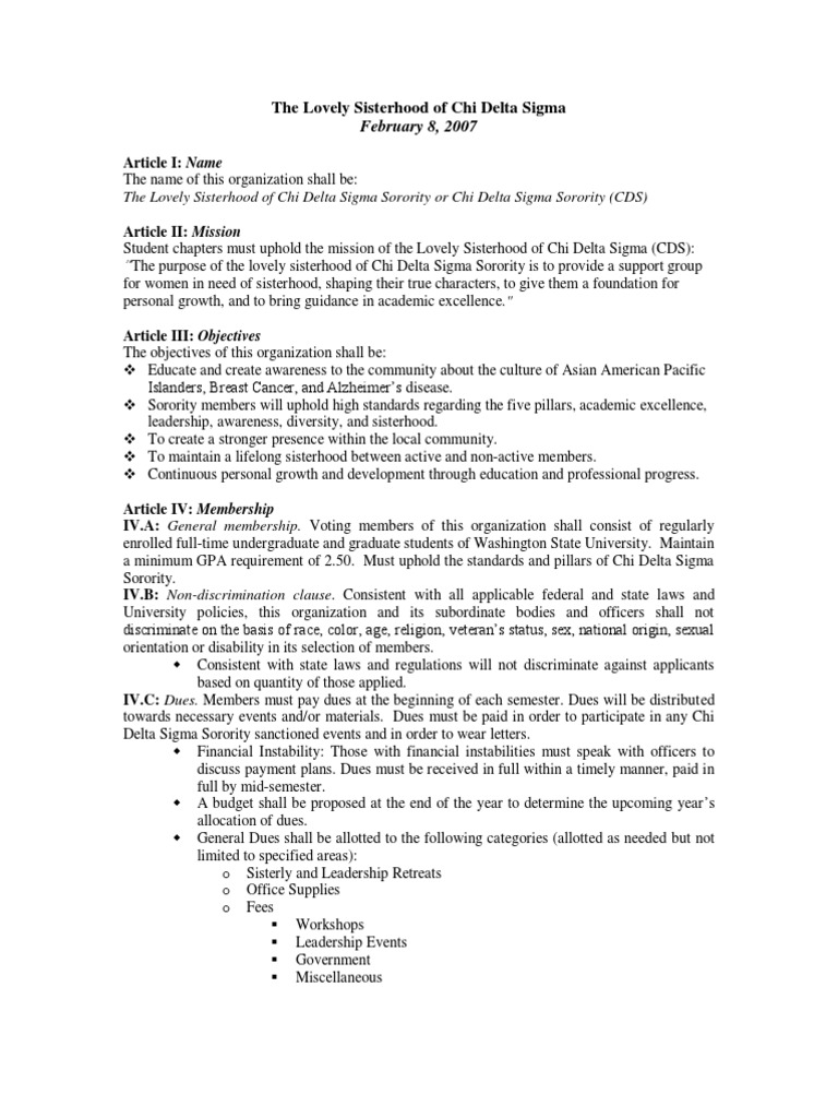 Constitution | PDF | Fraternities And Sororities | Quorum