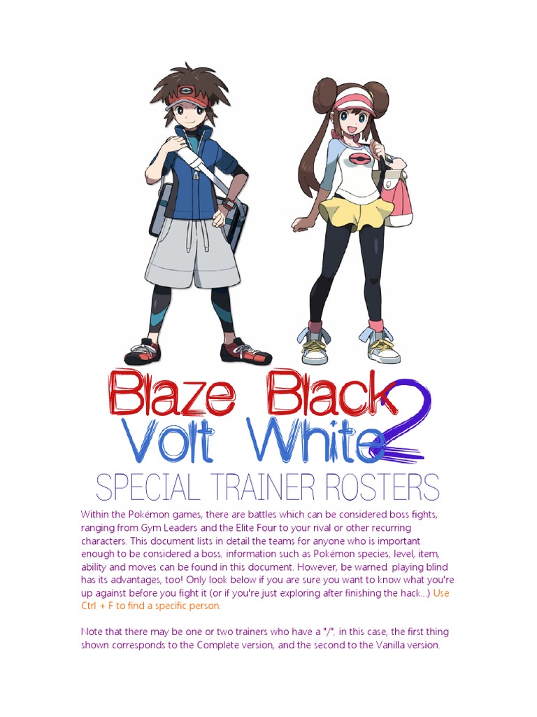 Pokémon Boss Trainer Teams Guide | PDF