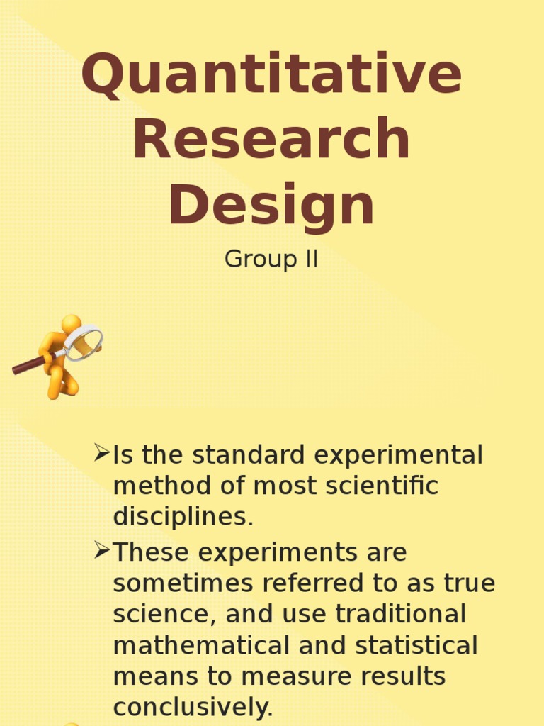 Quantitative Research Design | PDF | Quantitative Research | Experiment
