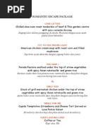 5 Course Table D'hote Menu | PDF