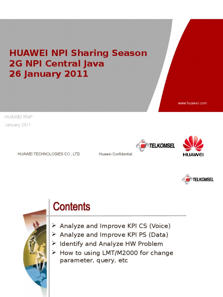 Huawei Sharing Sessionn KPI Improvement | PDF