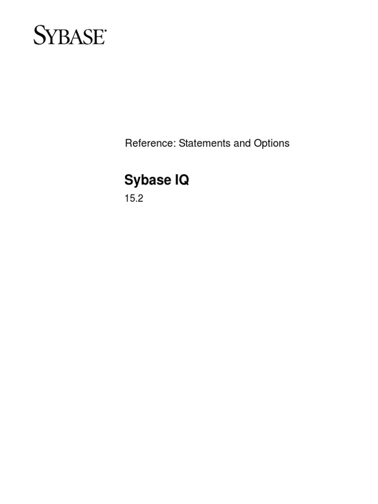 Manual Sybase | PDF | Sql | Java (Programming Language)