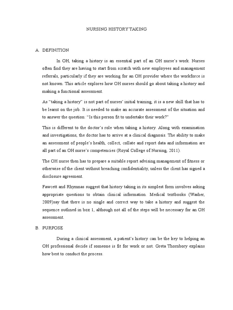 Nursing History Taking | PDF | Pharmaceutical Drug | Nursing