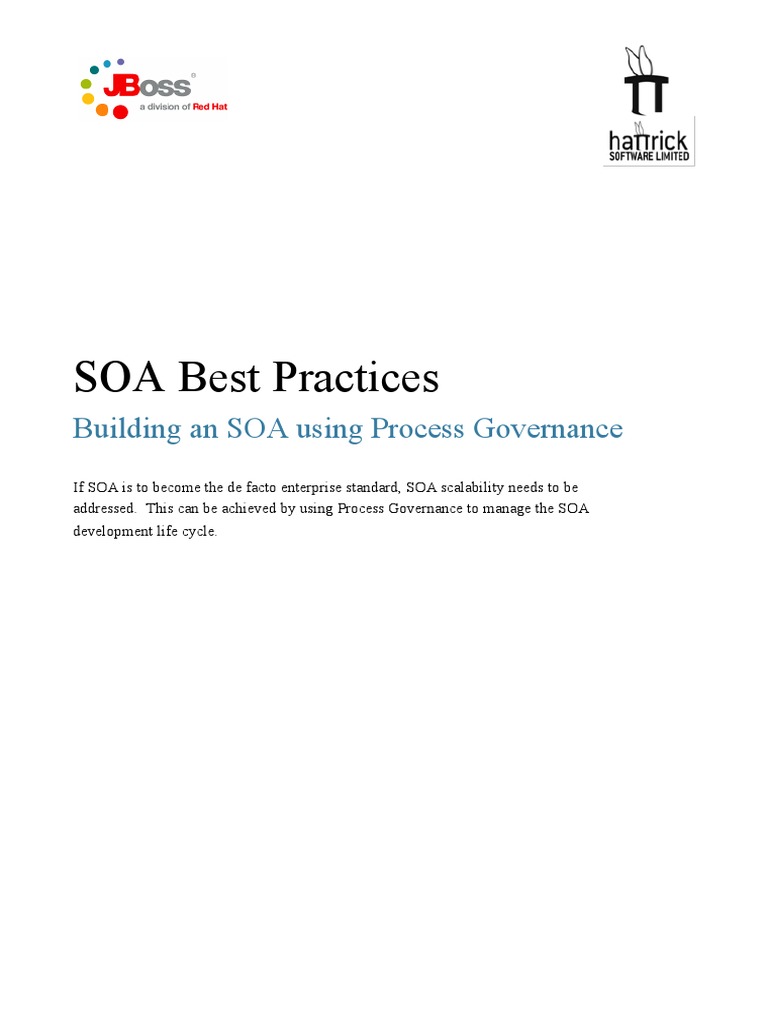 SOA Best Practices: Building An SOA Using Process Governance | PDF | Service Oriented ...
