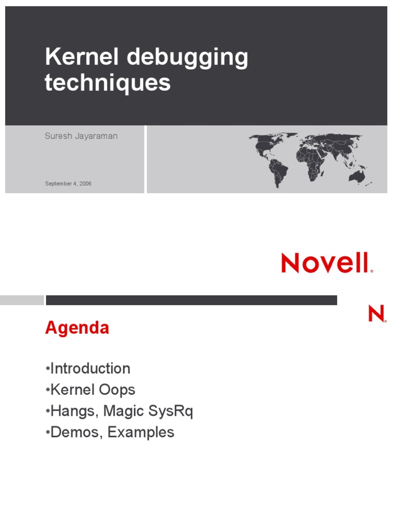 Suresh Kernel Debugging Techniques | PDF | Kernel (Operating System) | Trademark