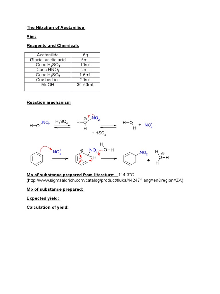 The Nitration of Acetanilide