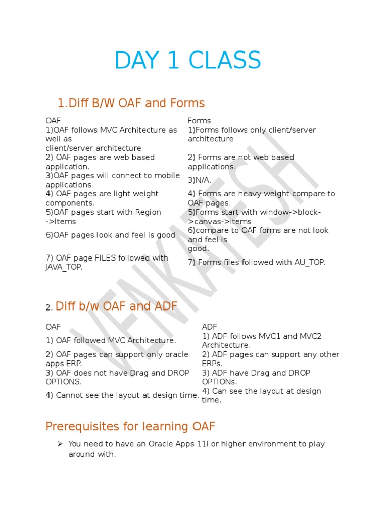 Day 1 Class | PDF | Technology & Engineering