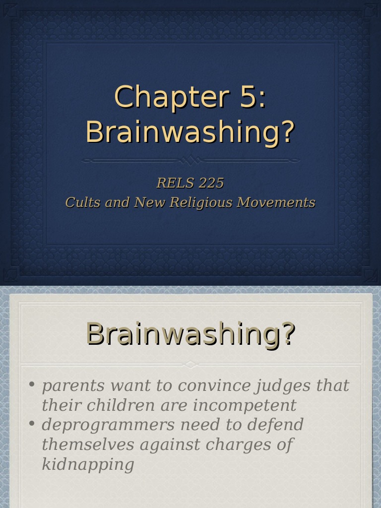 Brainwashing | PDF | Mind Control | Psychology