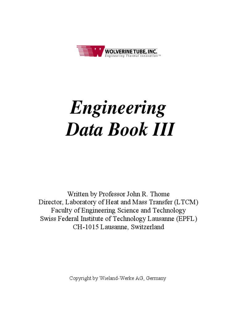 Engineering Data Book III | PDF | Heat Transfer | Heat Exchanger