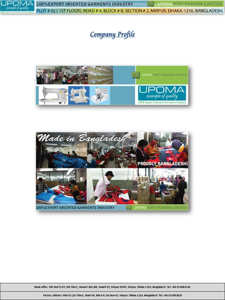 Knit Garments Factory Profile | PDF | Overtime | Employment