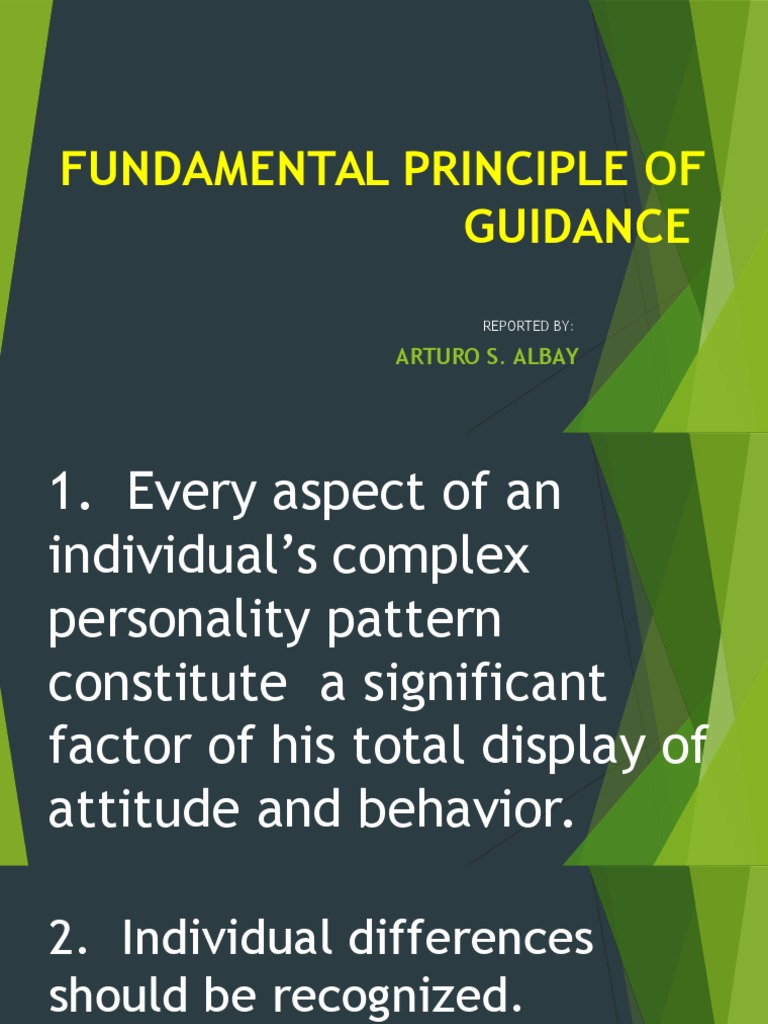 Fundamental Principle of Guidance | PDF