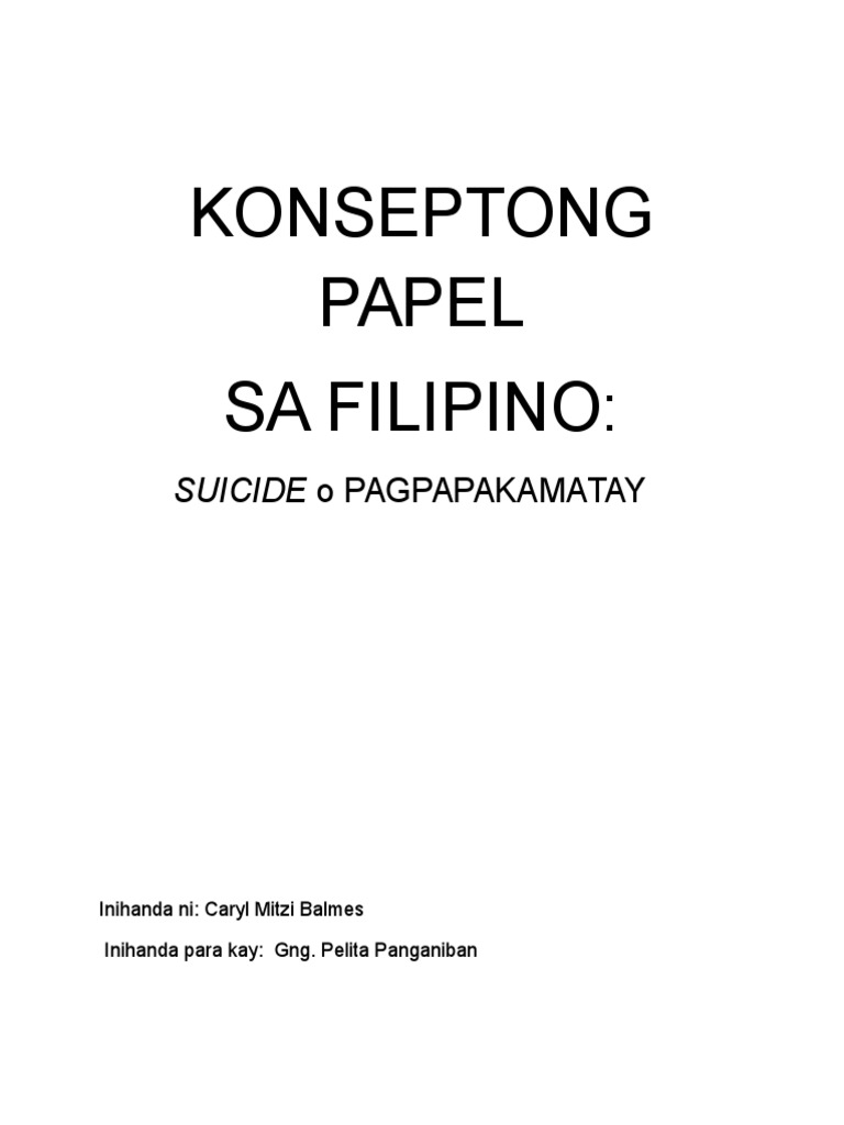 Filipino Konseptong Papel | PDF