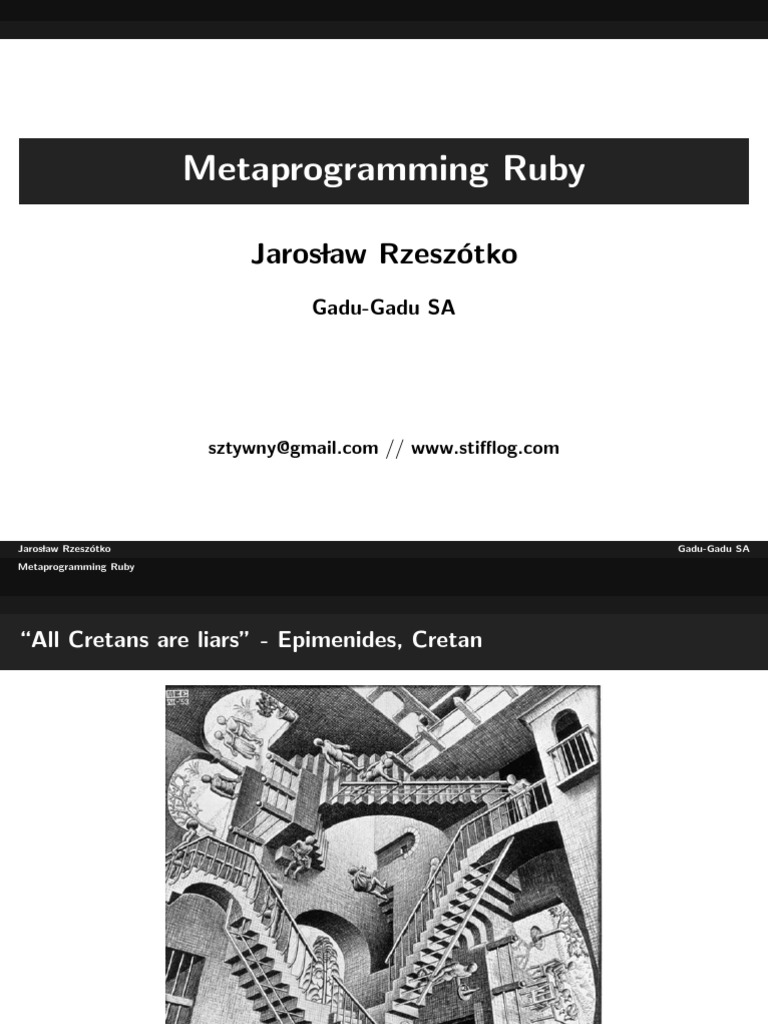 Metaprogramming Ruby Pdf Ruby Programming Language Inheritance Object Oriented Programming 