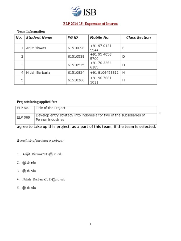 EOI Indonesia | PDF | Competition | Risk
