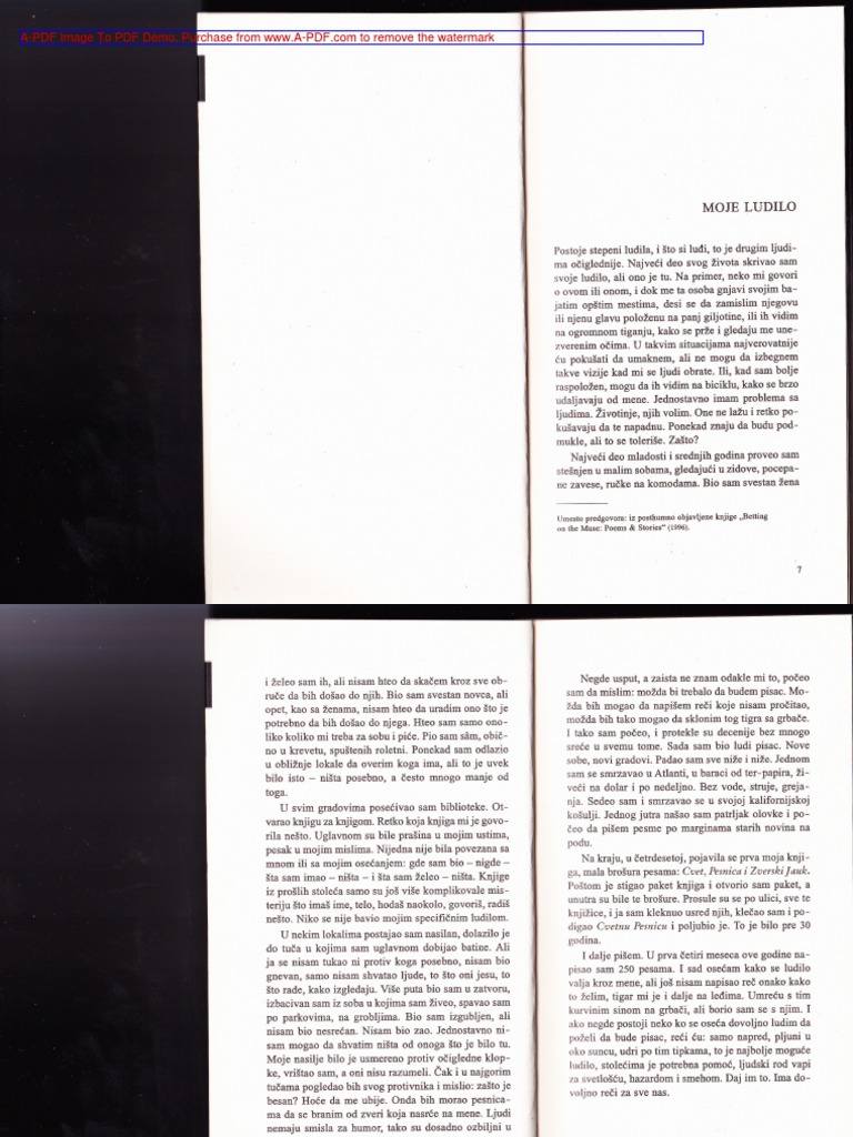 Čarls Bukovski - Moje Ludilo | PDF