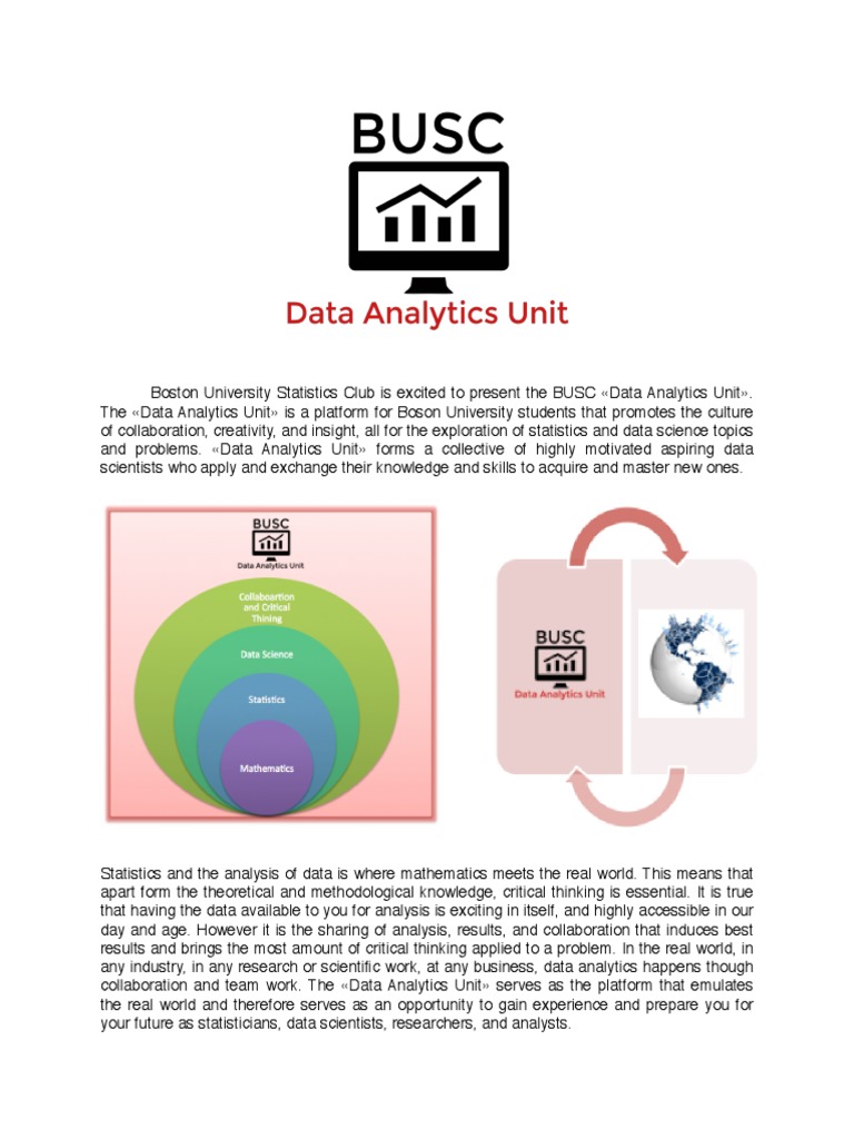 BU Data Analytics Unit Launch | PDF | Analytics | Data Analysis