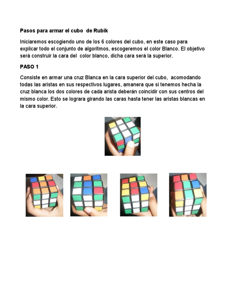 Algoritmo Del Cubo de Rubik | PDF