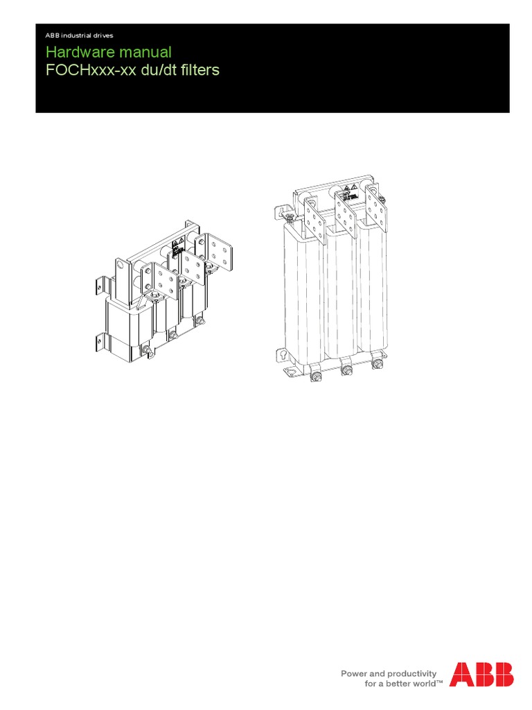 Fochxxx-Xx Du/Dt Filters: Hardware Manual | PDF | Capacitor | Insulator ...