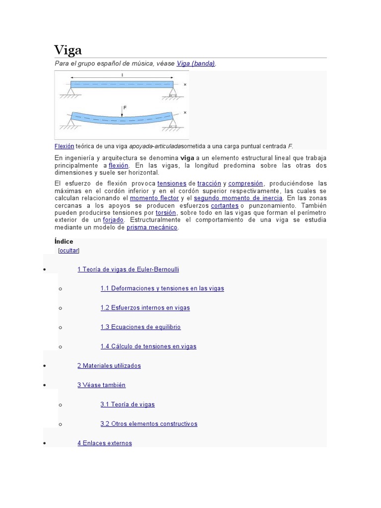 Viga Guia | PDF | Física Aplicada e Interdisciplinaria | Ingeniería de ...