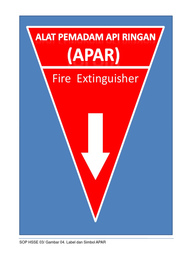 ! SOP HSSE 03 Gambar 04. Label Dan Simbol APAR PDF | PDF