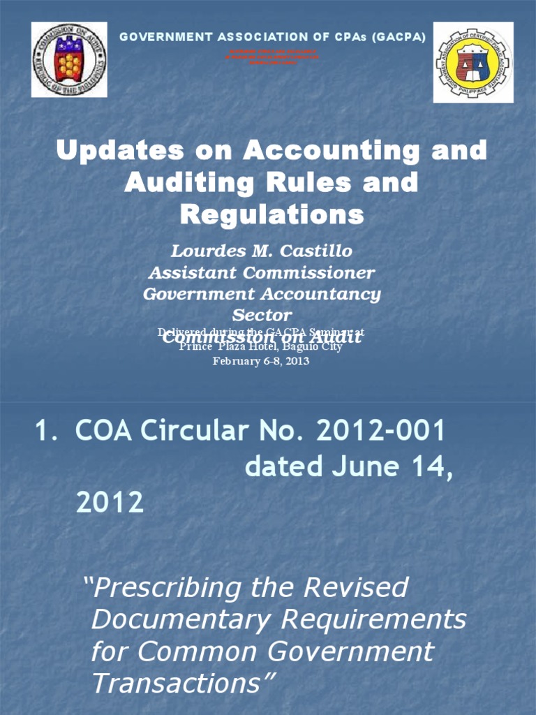 Updates on Accounting Regulations 2013 | PDF | Debits And Credits ...