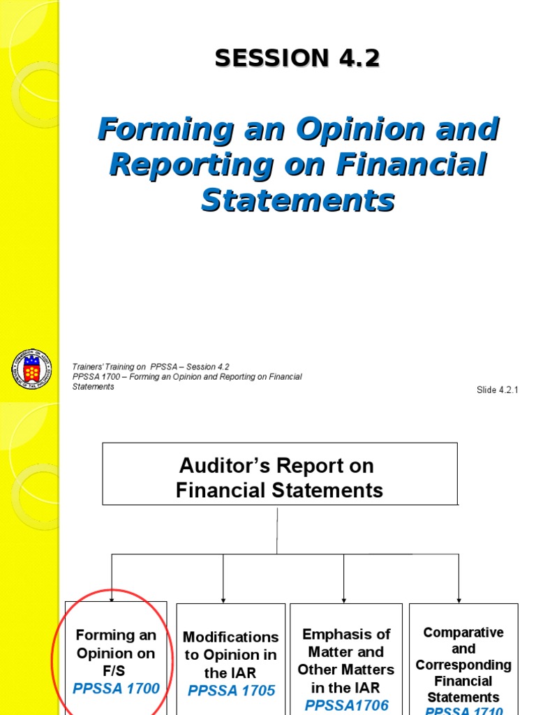 Forming An Opinion and Reporting On Financial Statements | PDF | Auditor's Report | Financial Audit