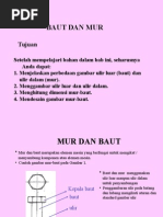 Gambar Teknik Mur dan Baut 2D | PDF