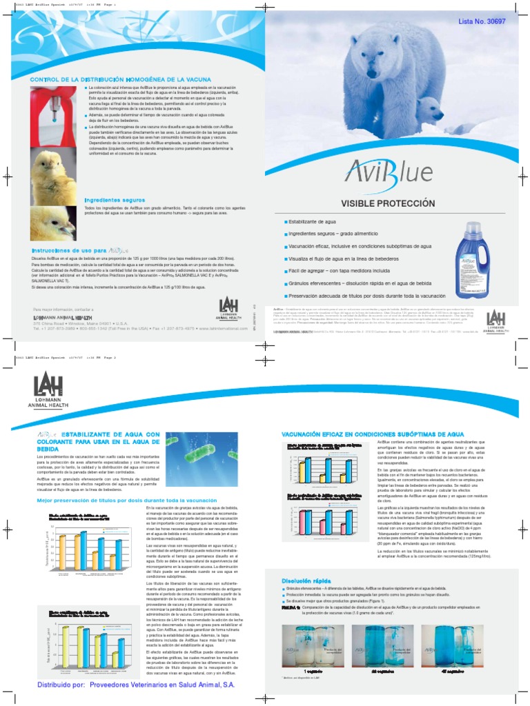 Aviblue PDF | PDF | Agua | Química