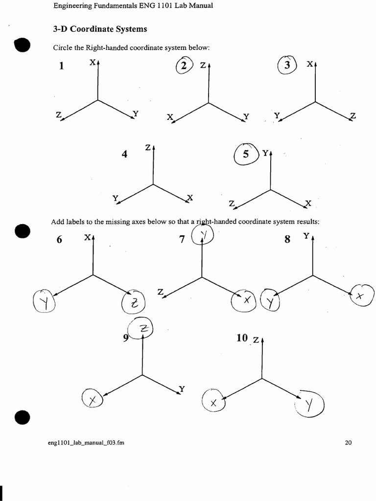 1101 Drawing Solns f06 | PDF | Cartesian Coordinate System | Classical ...
