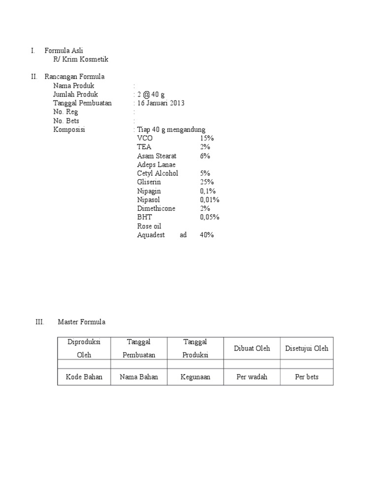 Formula Krim Klp.7 | PDF