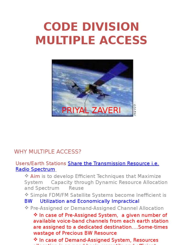 17 | PDF | Code Division Multiple Access | Channel Access Method