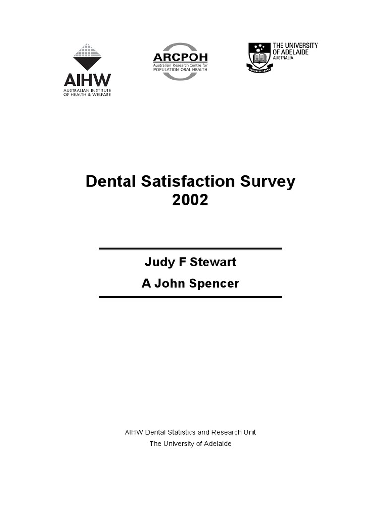 Dental Satisfaction Survey | PDF | Survey Methodology | Health Care