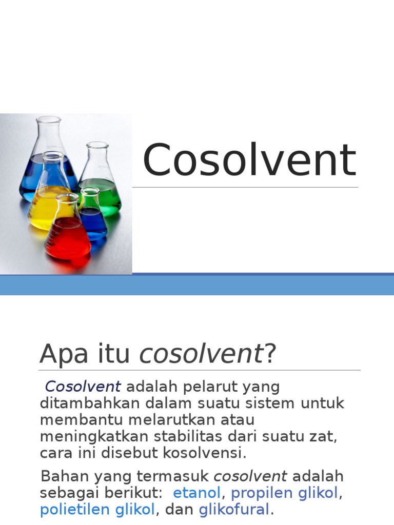 Co Solvent | PDF
