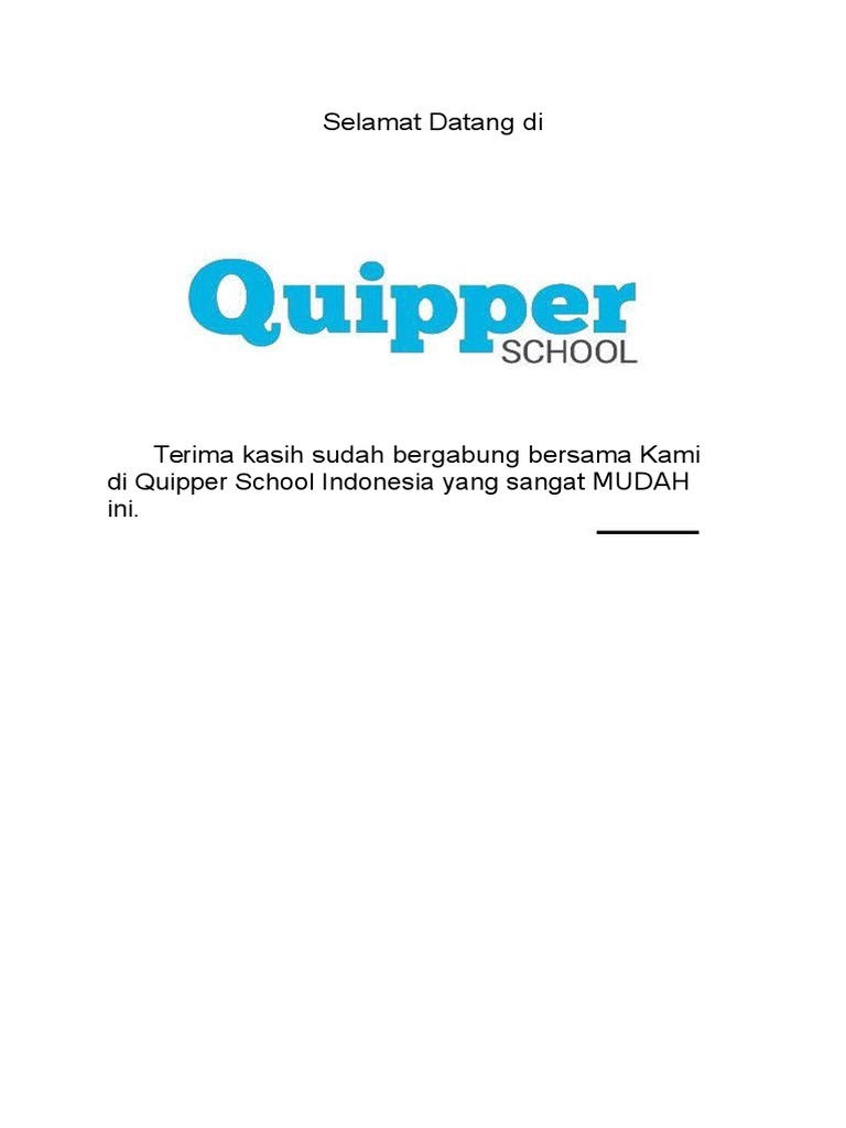 Panduan Guru Dan Siswa Quipper School Indonesia | PDF