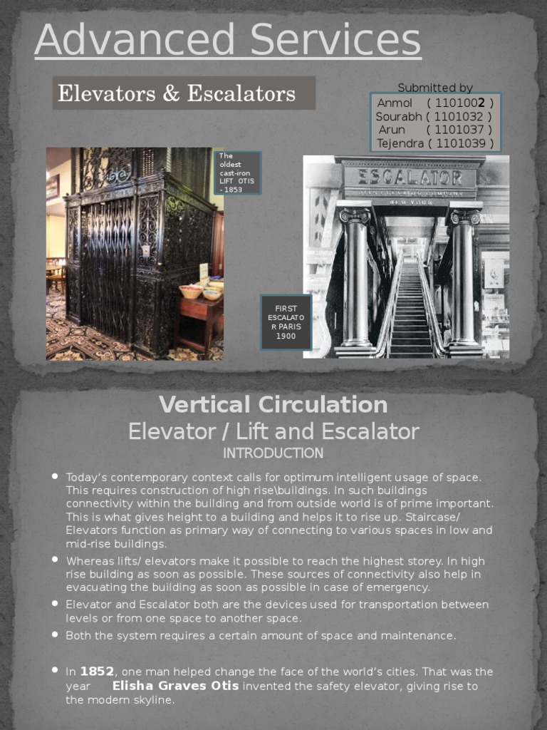 Elevators and Escalators | PDF | Escalator | Elevator